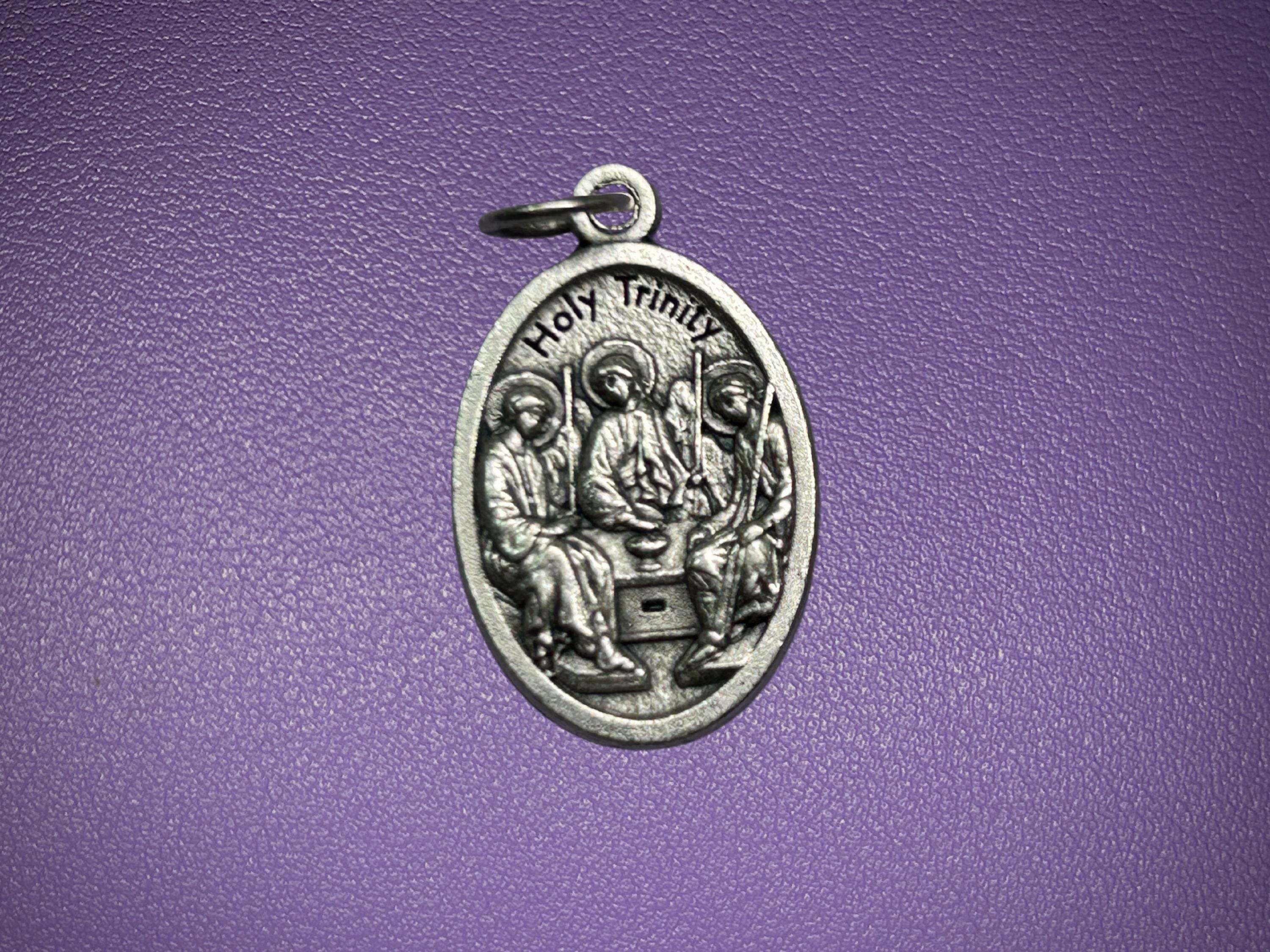 Holy Trinity Medal, Father and Son Holy Spirit Medal, Ruega Por ...
