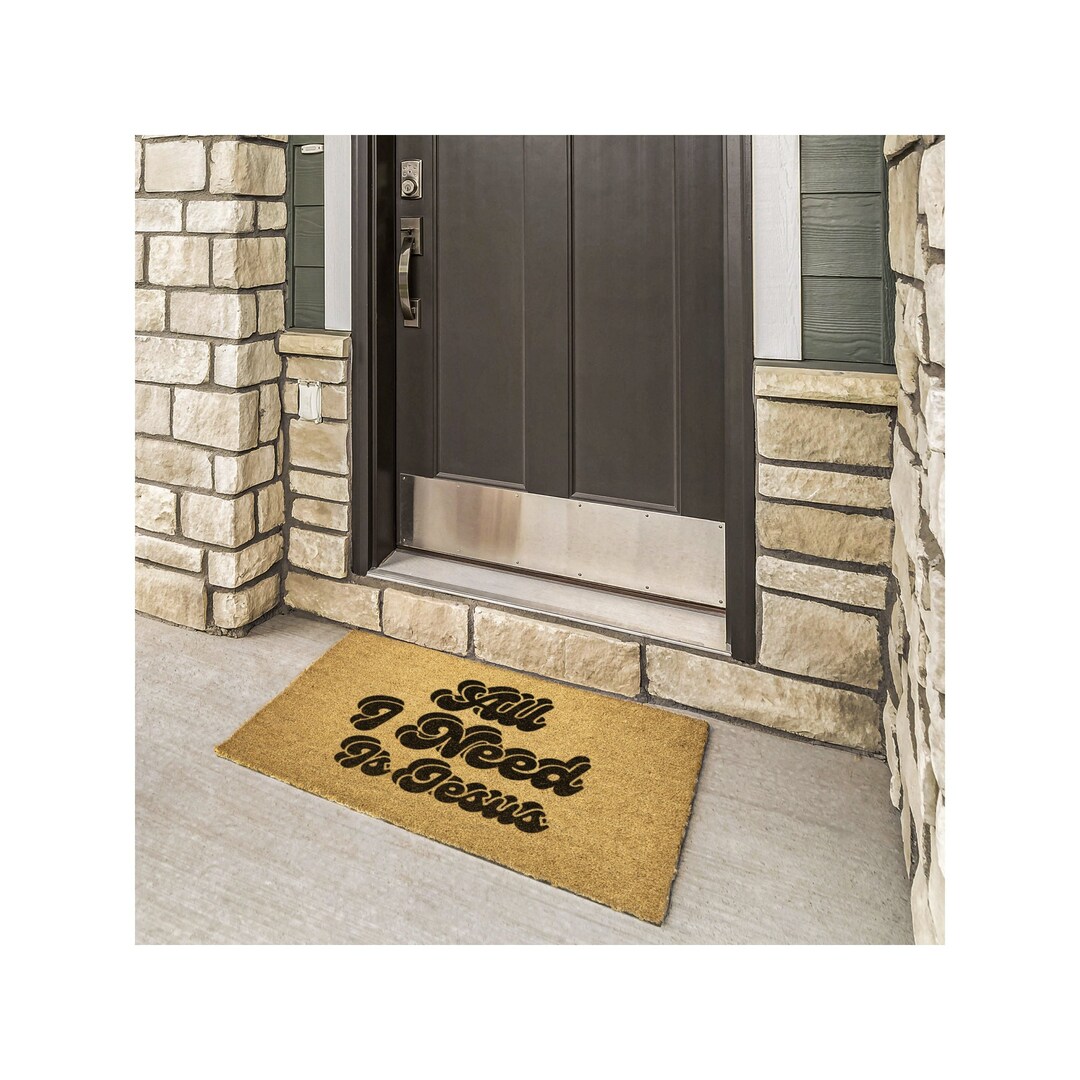 All I Need is Jesus Door Mat, Religious Doormat, Christian Gift ...