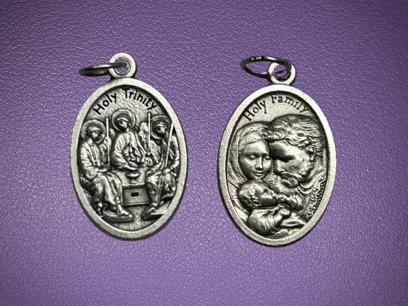 Holy Trinity Medal, Father and Son Holy Spirit Medal, Ruega Por ...