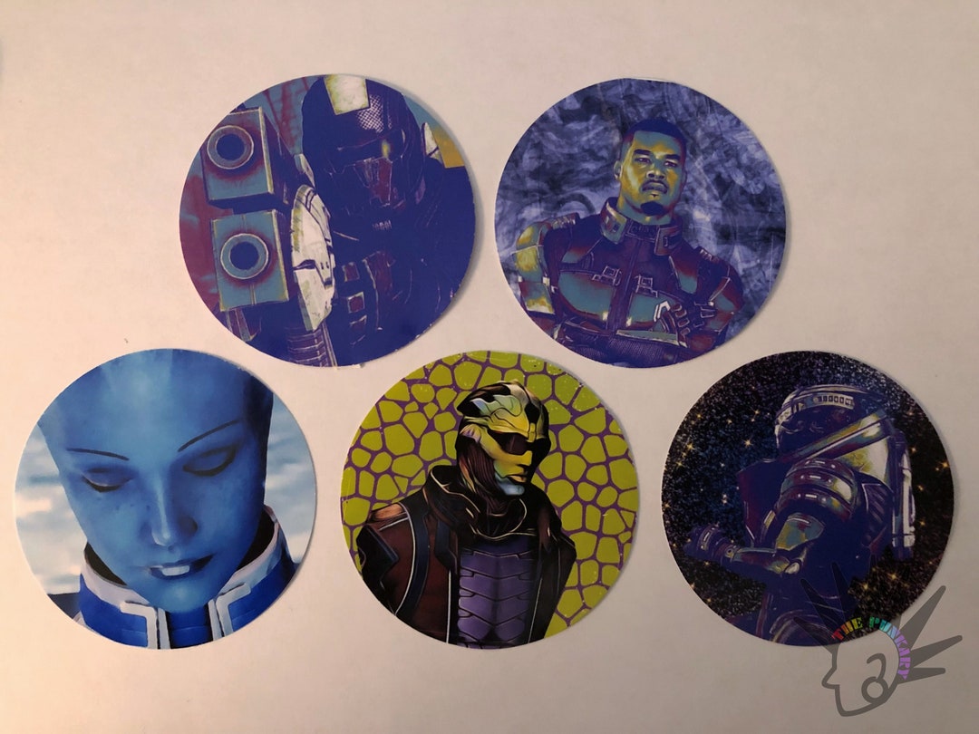 5 Pack 2.5'' Glossy Mass Effect Sticker Set No. 1 - Etsy