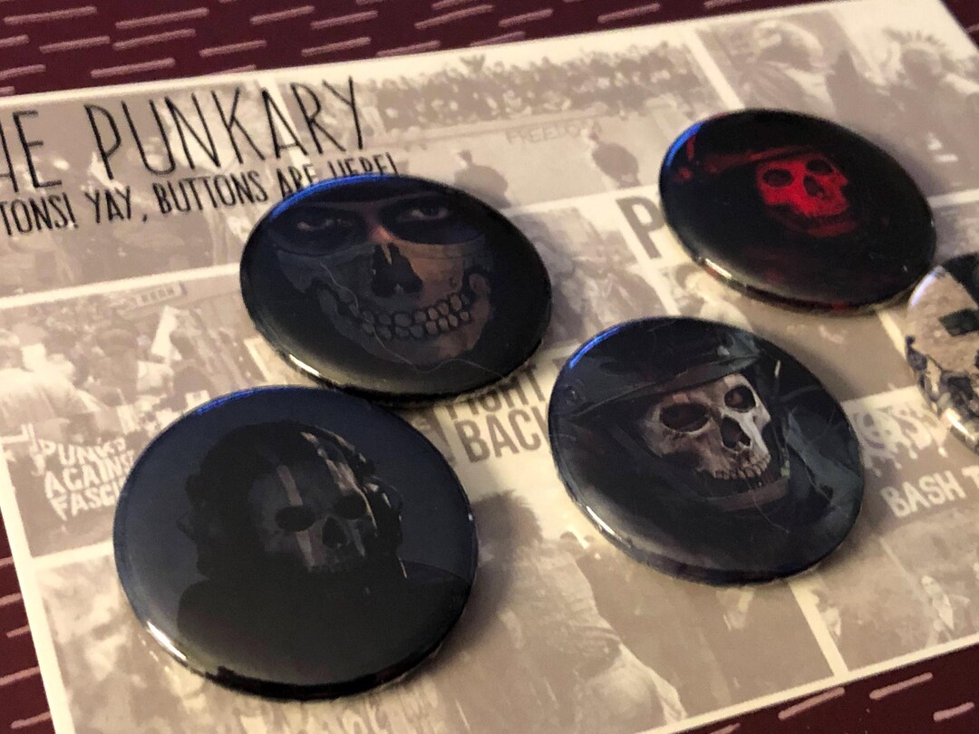 5 Pack Cod Buttons Ghost Pack 2 - Etsy