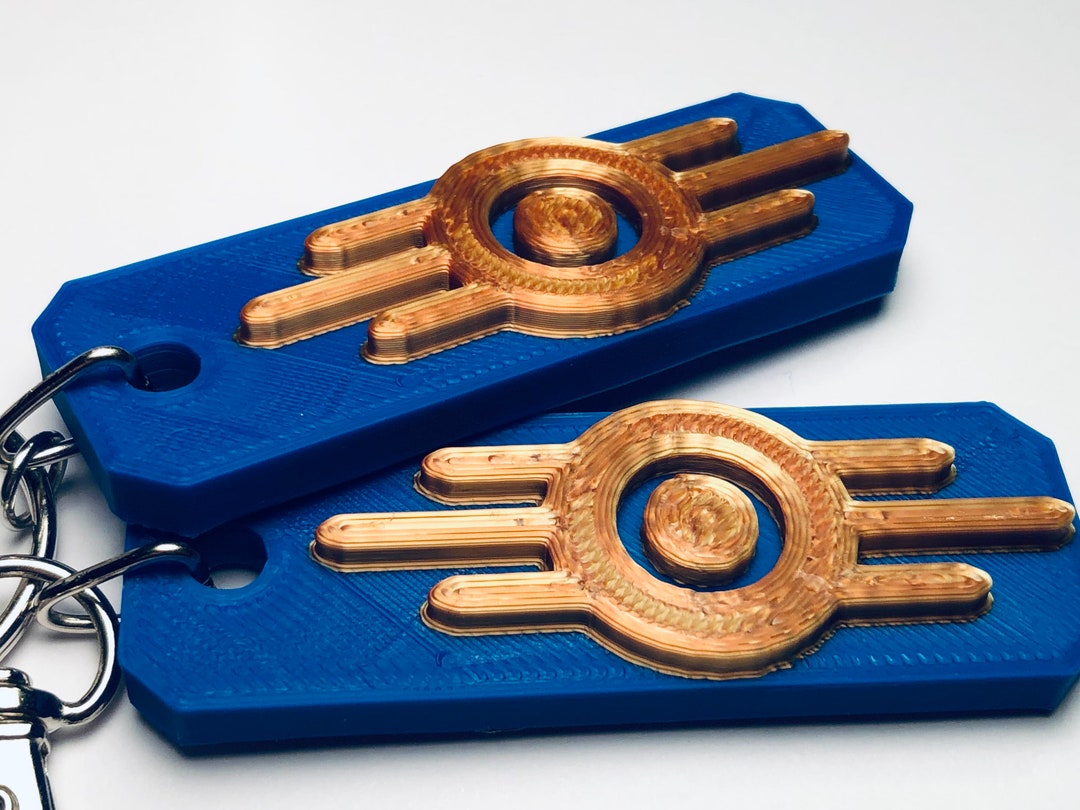 Vault Tec 3D Printed Fallout Keychain - Etsy