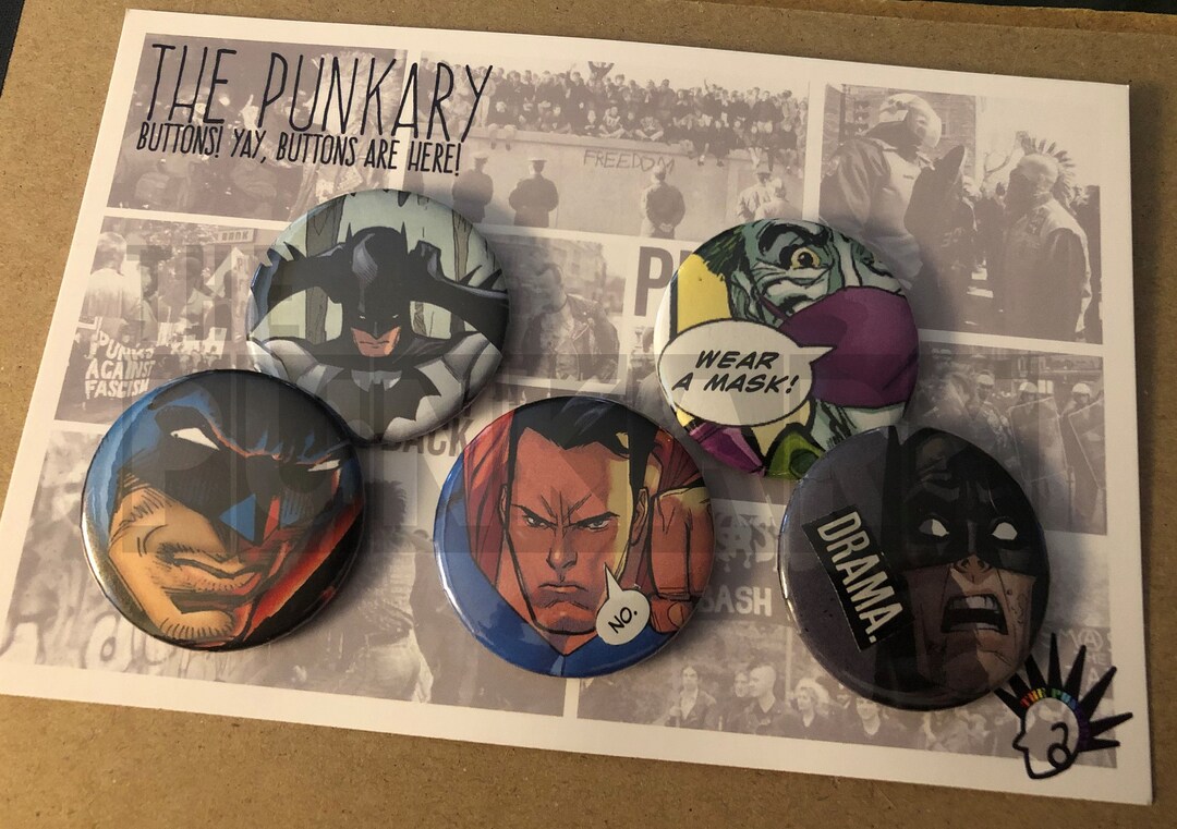 5 Pack DC Buttons - 1.5'' Pack #1 - Etsy