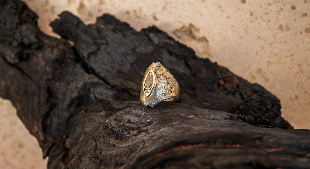 Artemis Ring - 22k Yellow Gold & Egyptian Electrum, Hand-forged Custom Viking Ring. - Etsy