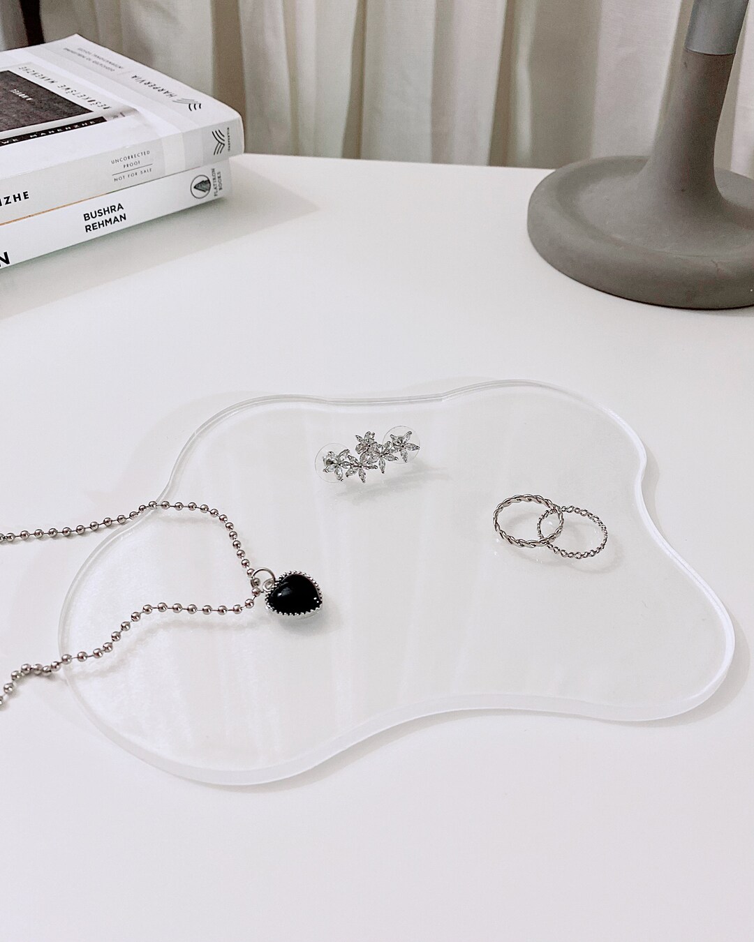 Acrylic Coaster - Clear Wavy Coffee Coaster | Candle Tray | Irregular ...