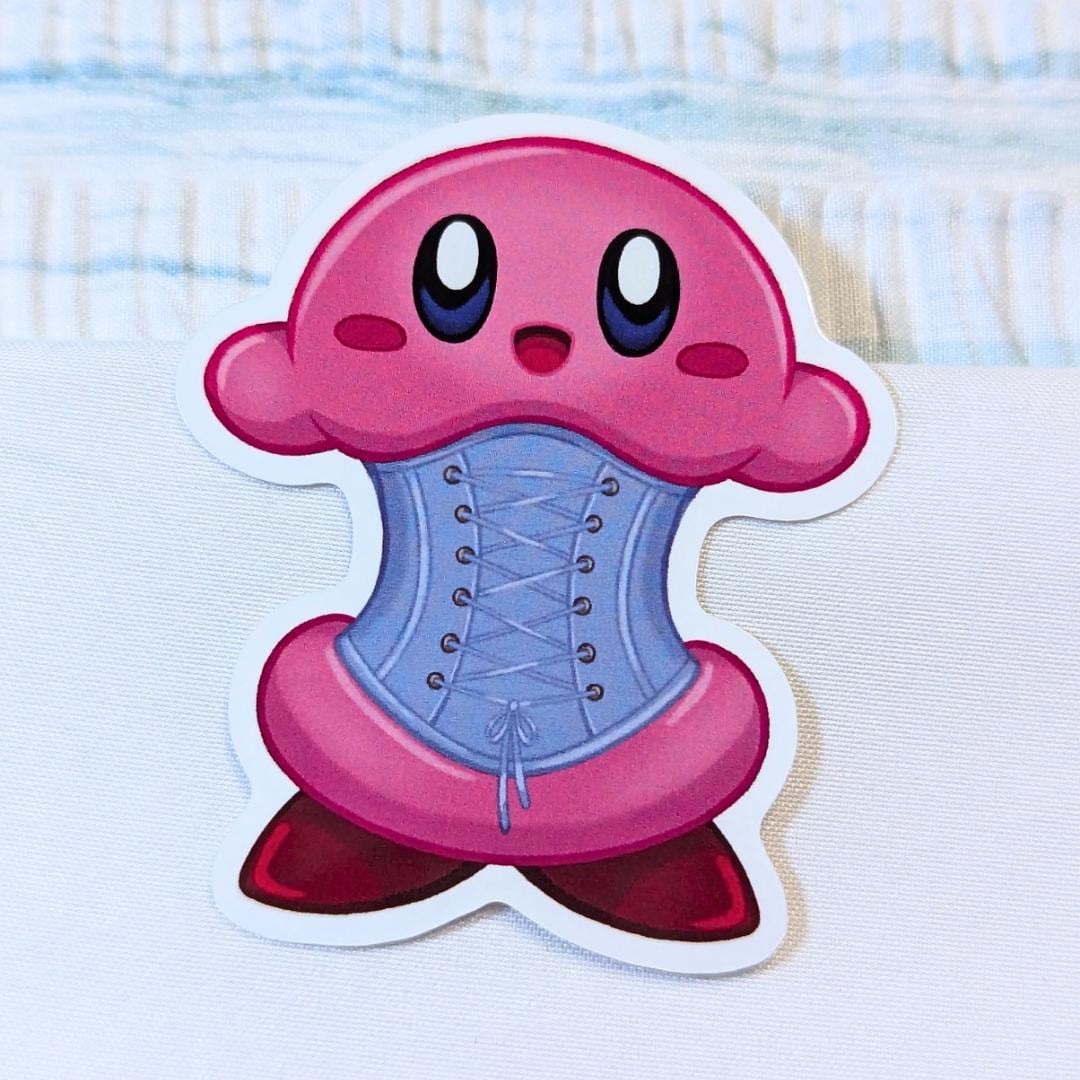 Corseted Blob Boy Sticker - Etsy