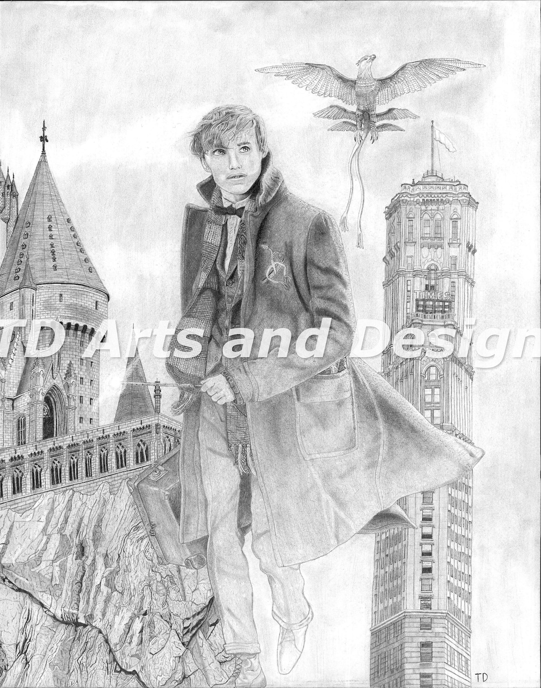 Newt Scamander - Drawing Print - Etsy