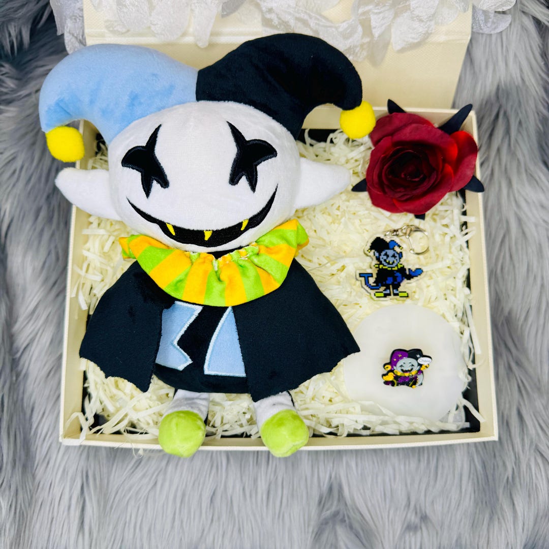 Deltarune Jevil 28cm Plush, Soft Collectible Stuffed Toy, Cute Fan Gift ...