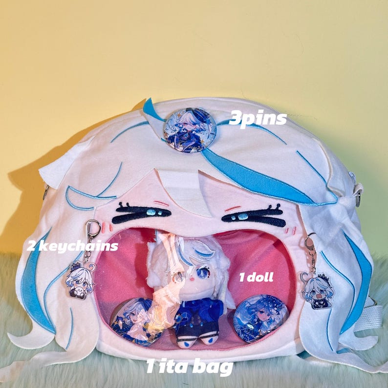 Furina Gift Set (ita Bag +plush+ Pins + Keychains ), Perfect Gift for ...