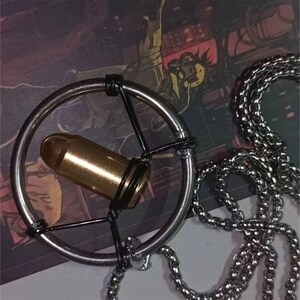 Cyberpunk 2077 V Bullet Necklace, Cosplay Jewelry , Real Bullet ...