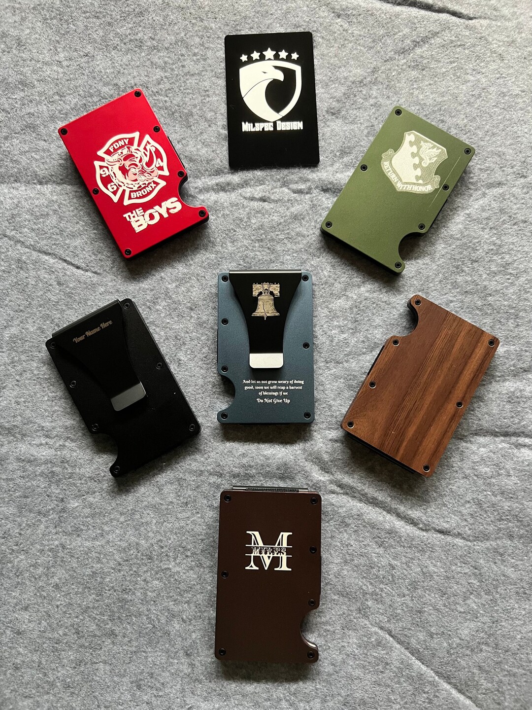 Personalized Minimalist Metal (RFID) Wallet - Etsy