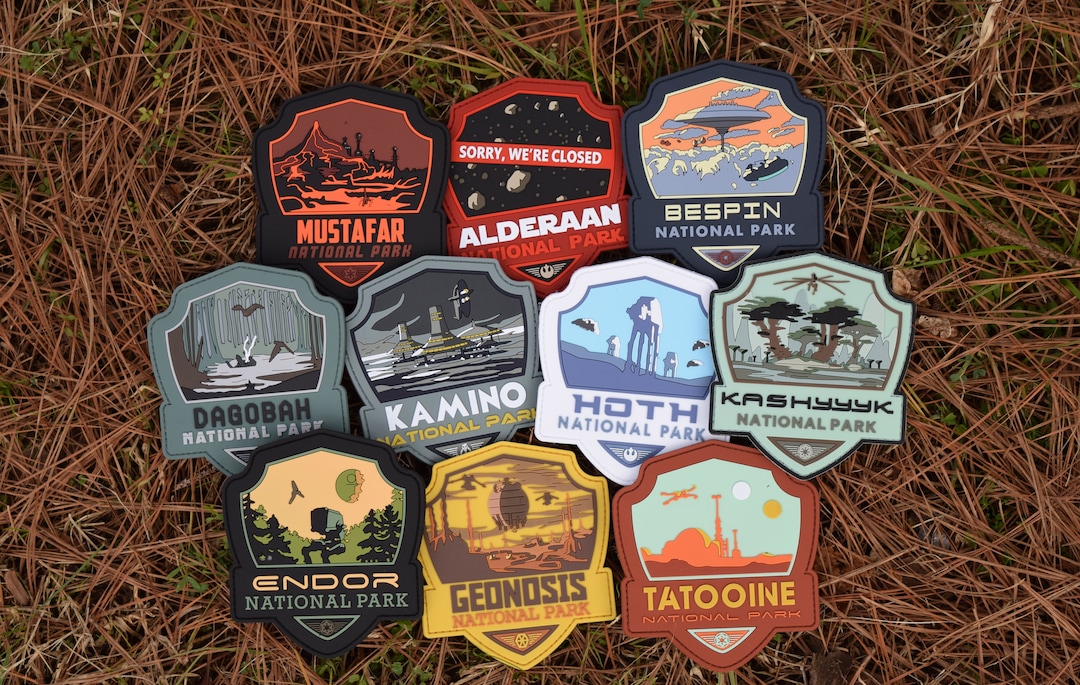 Star Wars National Park PVC Patch With Durable Hook and Loop Fastener ...