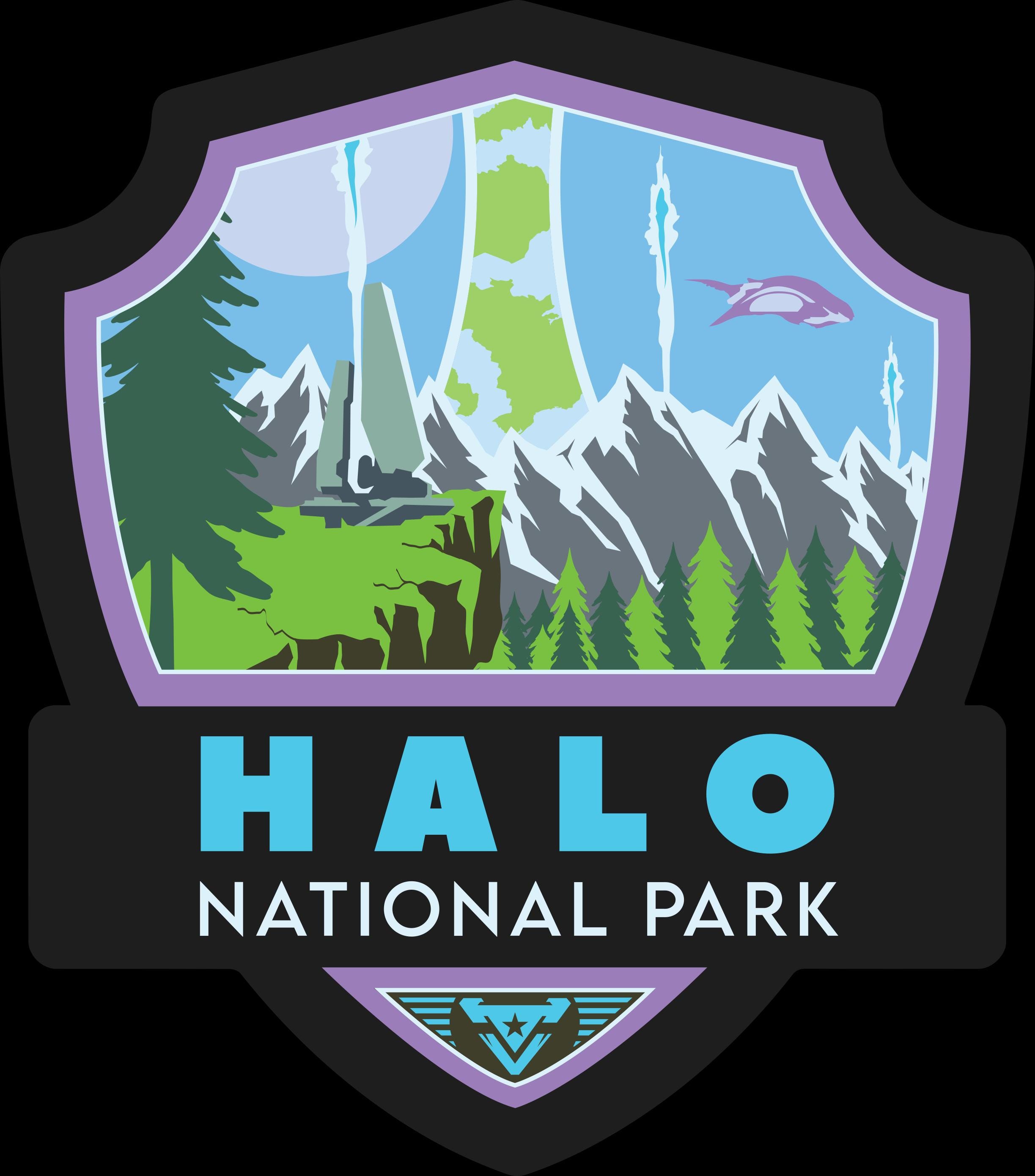 Halo National Park Sticker Pack, Four Stickers- Halo, Blood Gulch ...