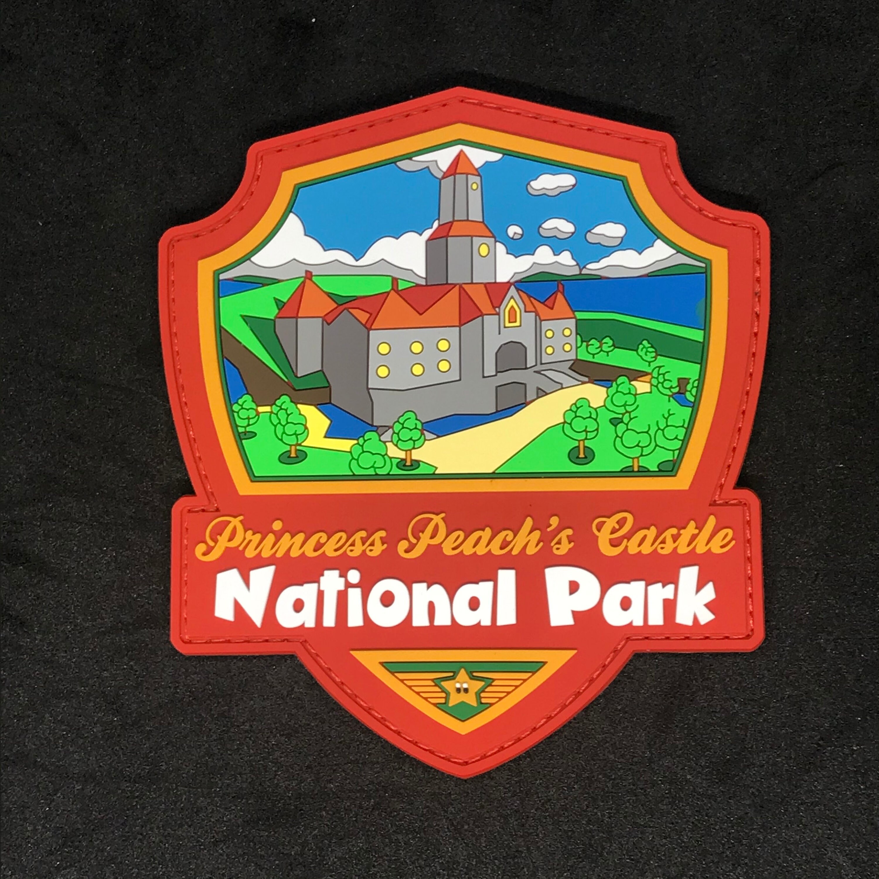 Princess Peach Castle Mario National Park Patch Super Mario - Etsy
