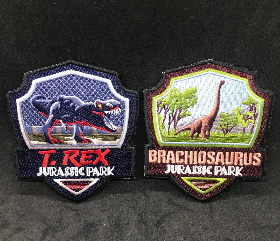 Jurassic Park Patches and Sticker Set - Etsy Australia