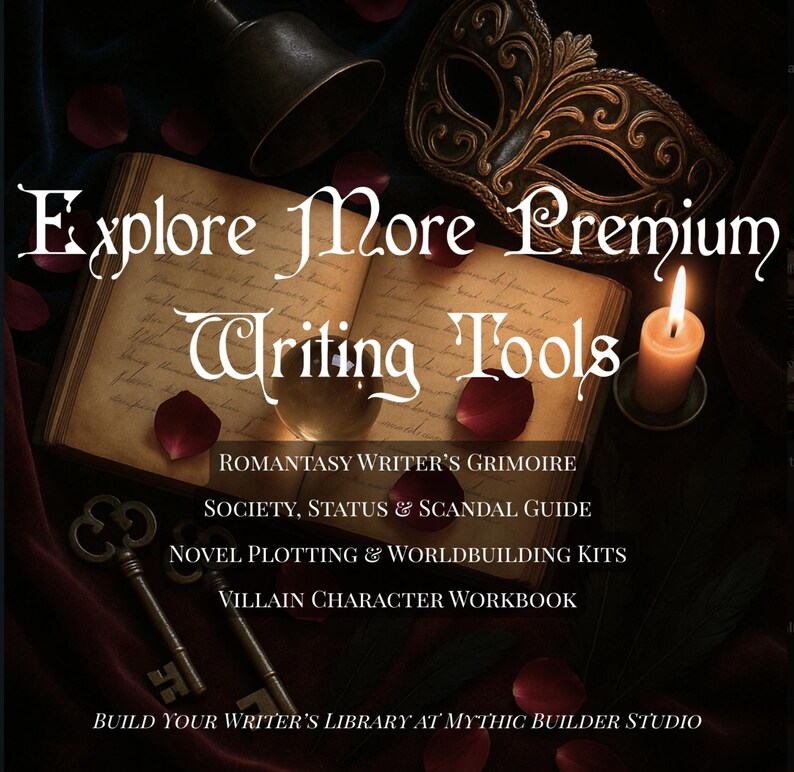 Romantasy Villain Character Guide: Writing Prompts & Worksheet ...