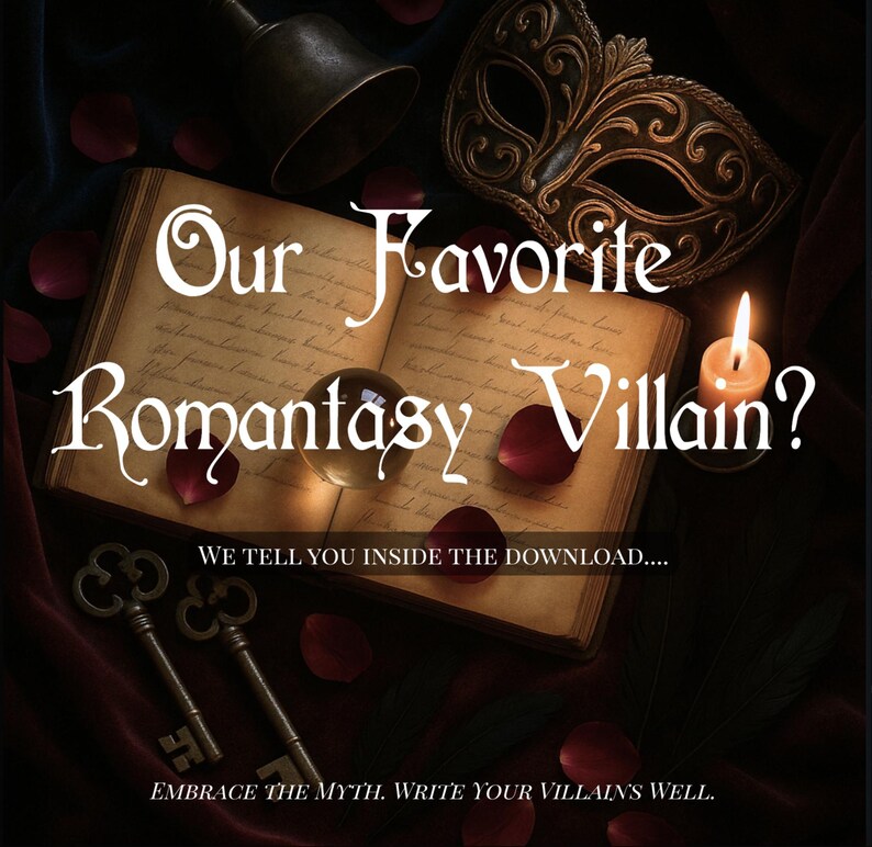 Romantasy Villain Character Prompts & Worksheet | Dark Academia Villain ...