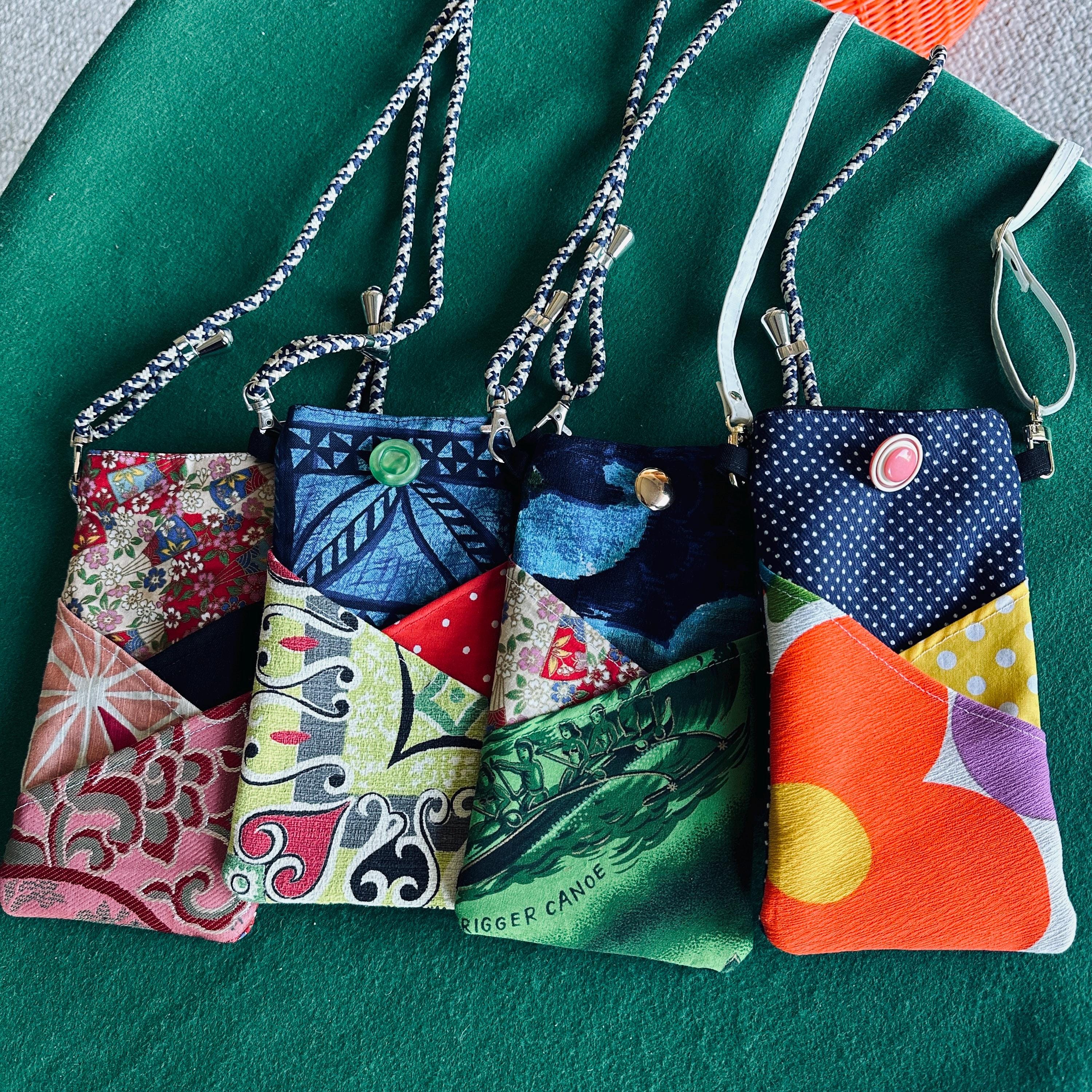 Handmade Mini Shoulder Bags for Phone W/vintage Fabric - Etsy