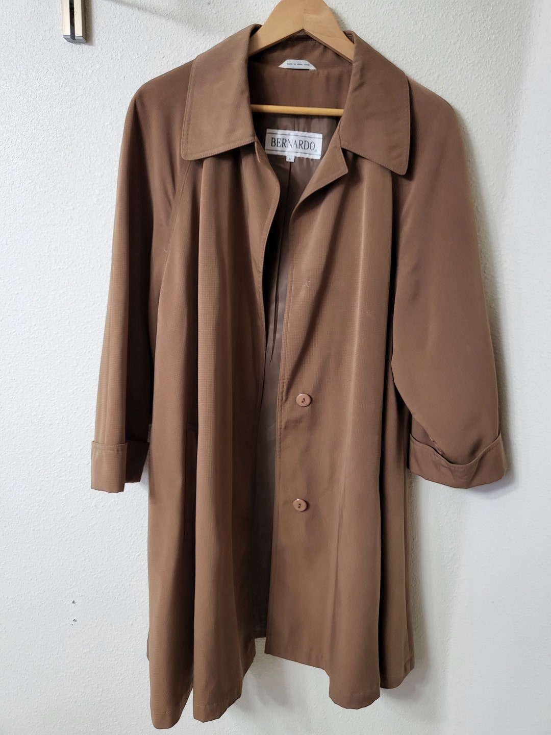Bernardo Swing Style Tan Duster. Size L - Etsy