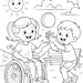 14 PDF Coloring Pages Kids Disabilities Diversity Coloring Book for ...