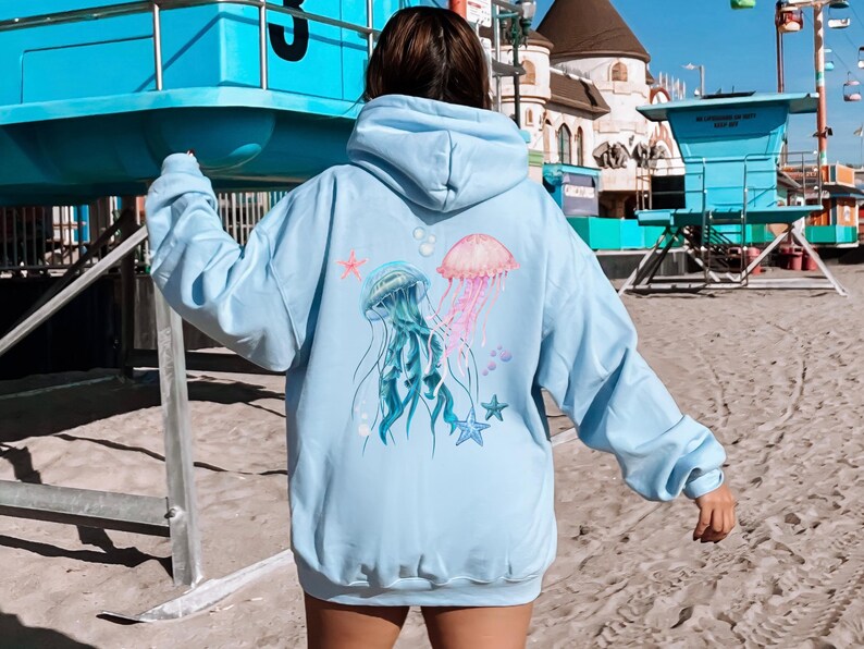 Jellyfish Sweatshirt Oceancore Ecology Ocean Inspired Style Coconut ...