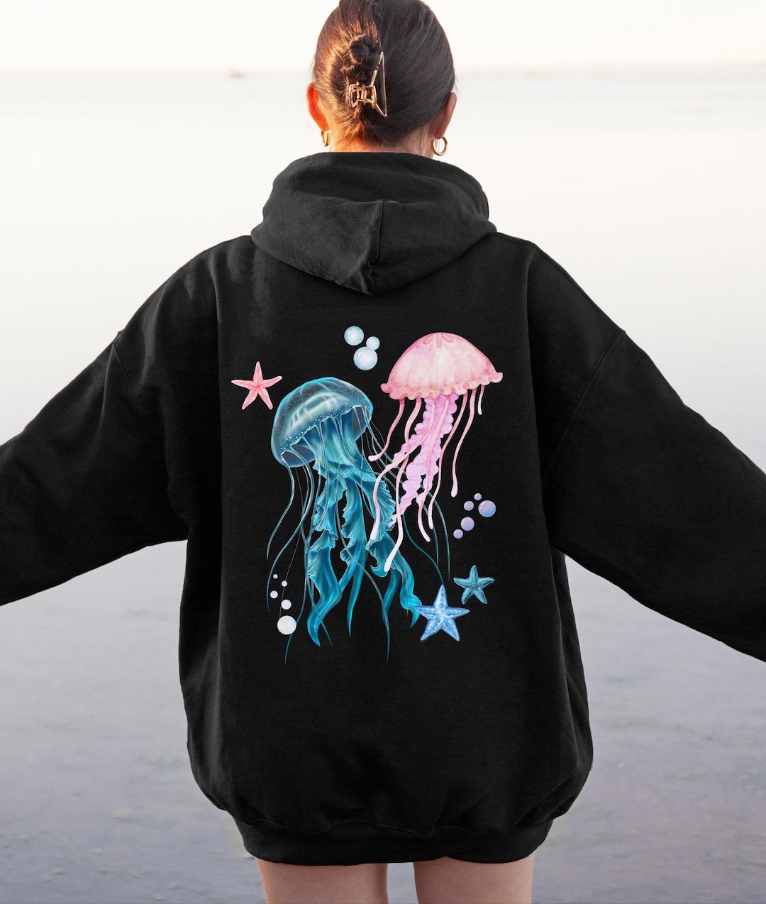 Jellyfish Sweatshirt Oceancore Ecology Ocean Inspired Style Coconut ...