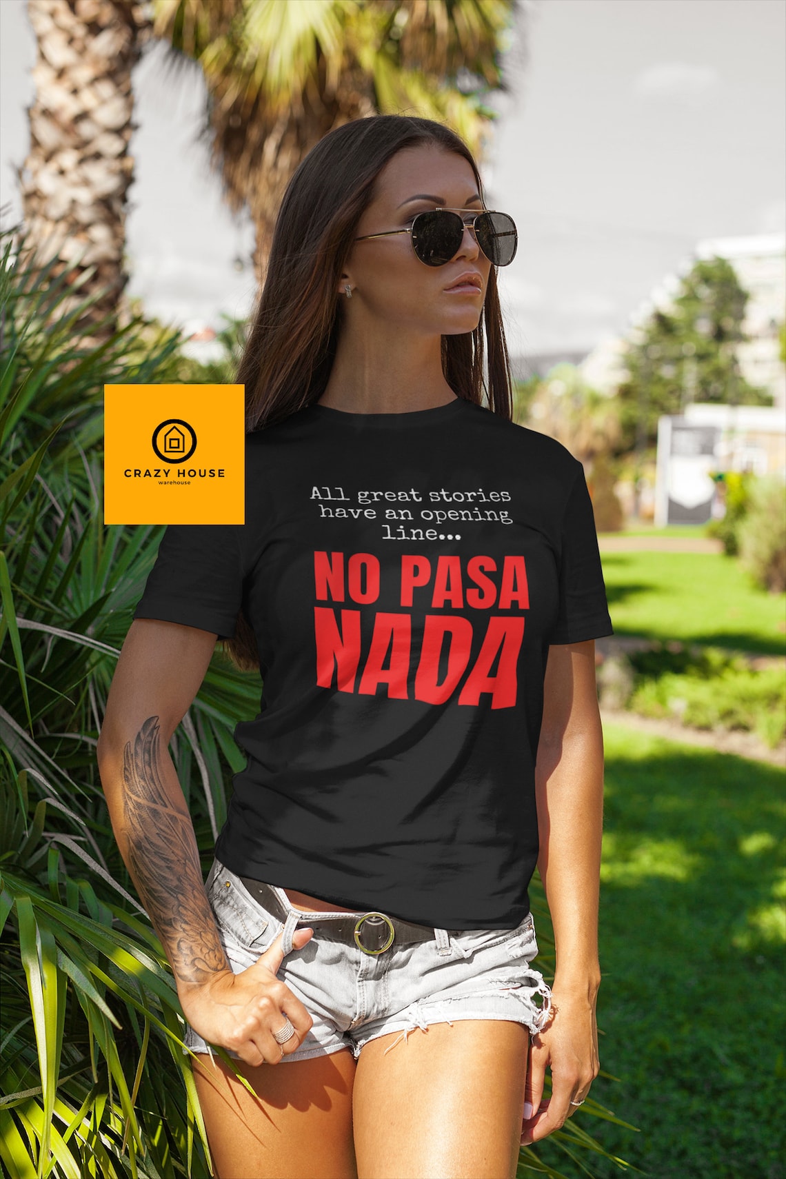 No Pasa Nada T Shirt/ All Great Stories/ Mexican Saying/ Unisex T-shirt ...