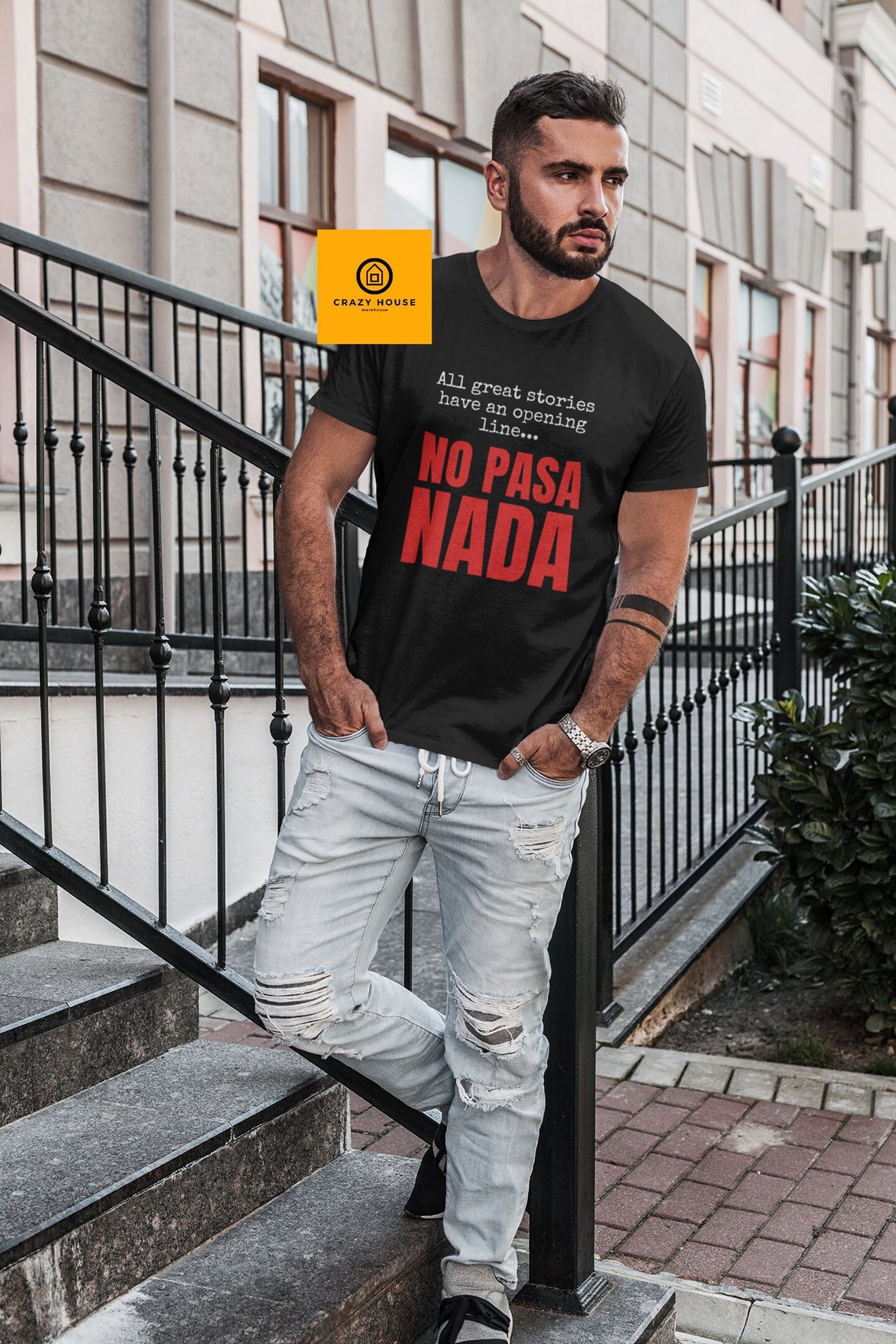 No Pasa Nada T Shirt/ All Great Stories/ Mexican Saying/ Unisex T-shirt ...