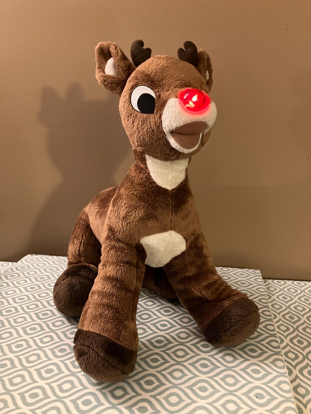 Light Up, Rudolph Red-nosed Reindeer Plush From Build A Bear Workshop ...