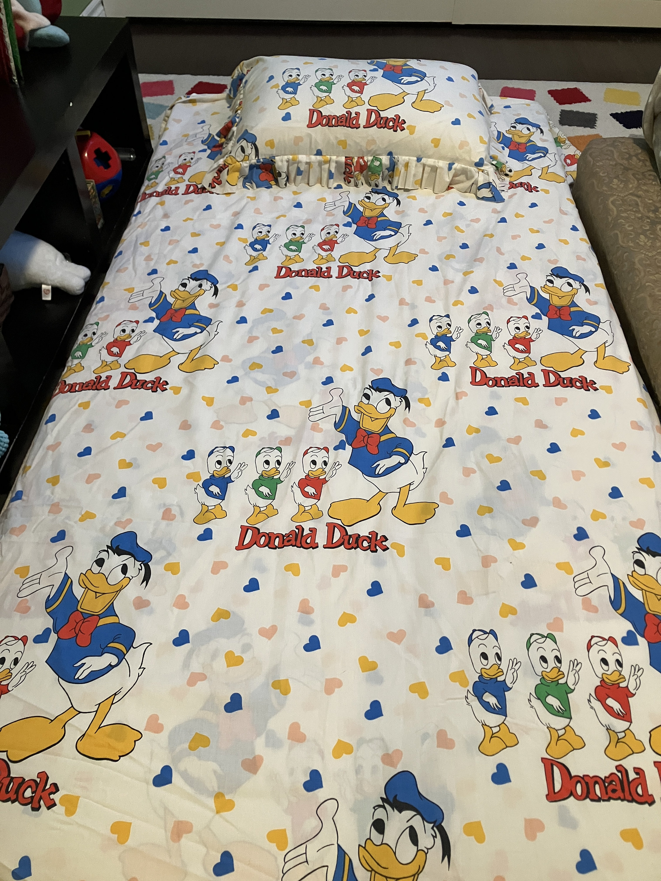 1970's Single/twin Bed Donald Duck Duvet Cover/pillow Case - Etsy