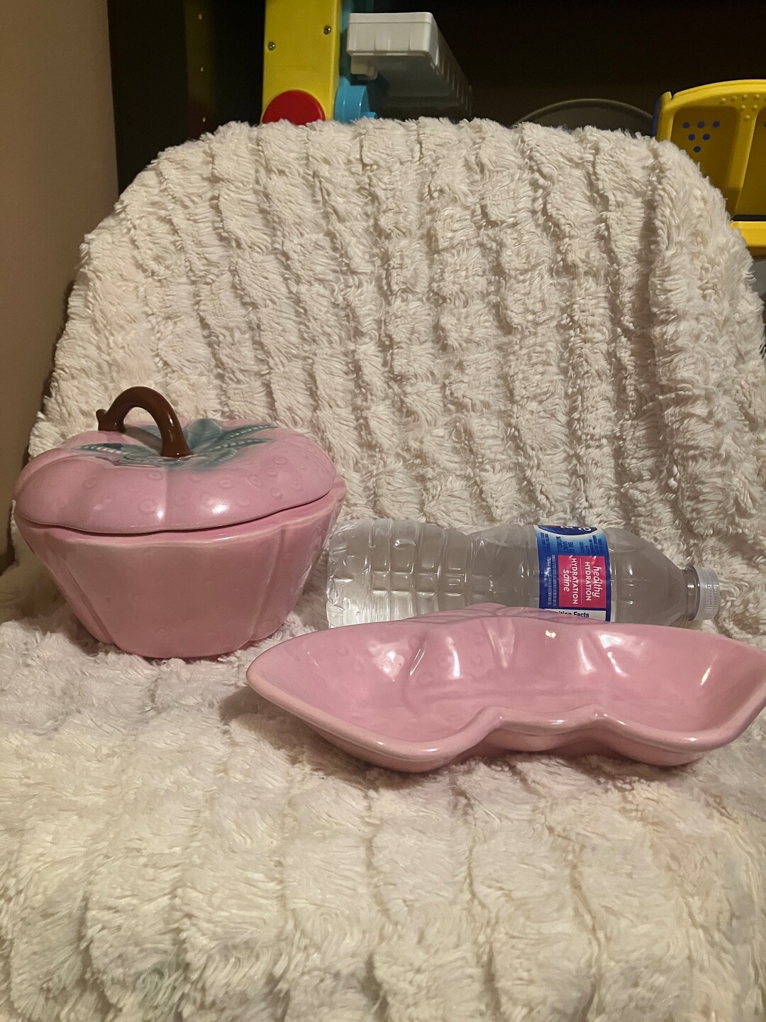 1960's Belmar USA Strawberry Liddel Bowl & Trinket Dish - Etsy