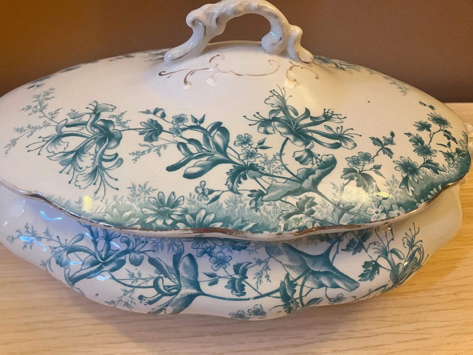 1940's Crown Devon China, Floral Casserole Dish - Etsy