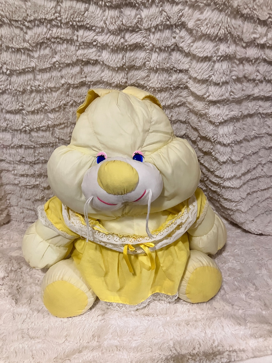 Happy Mates Plush Puffalump Style Yellow Rabbit Large 1980s 1990 - Etsy