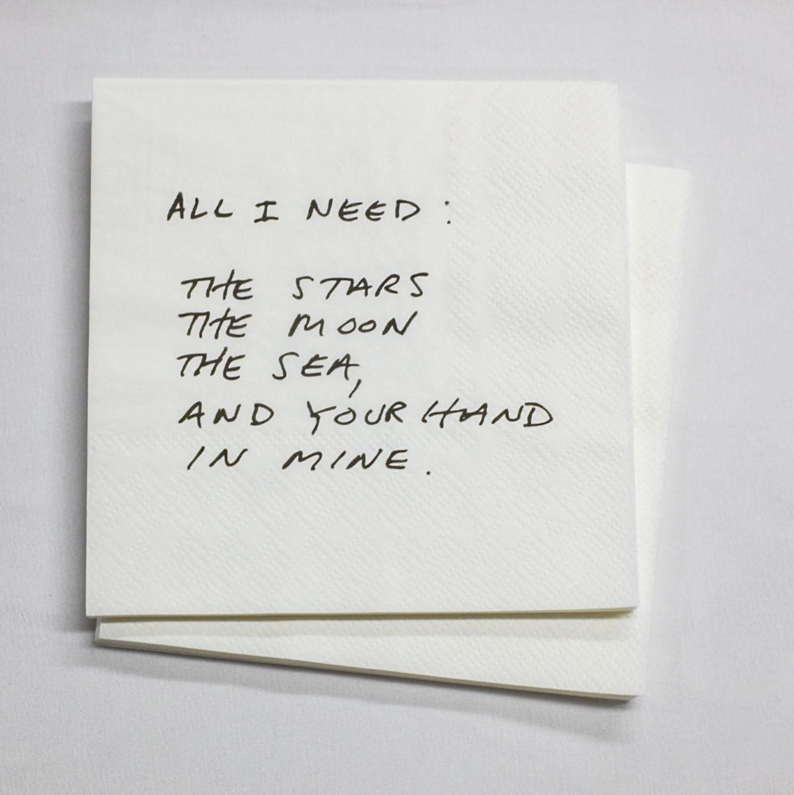 Custom Love Note Handwriting Napkins,custom Love Note Paper Napkins ...