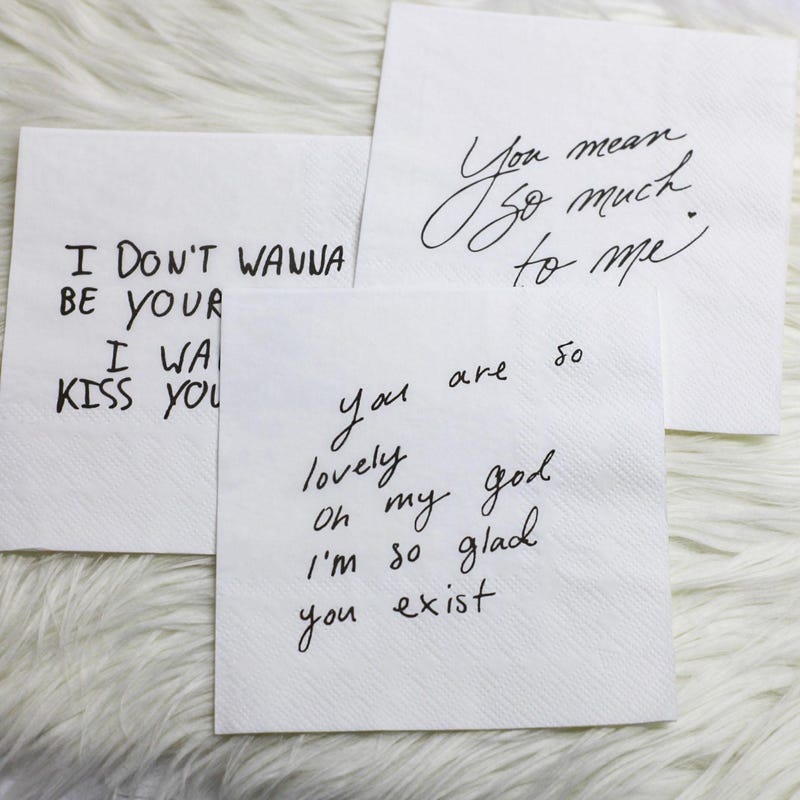 Cocktail Napkins Note - Etsy