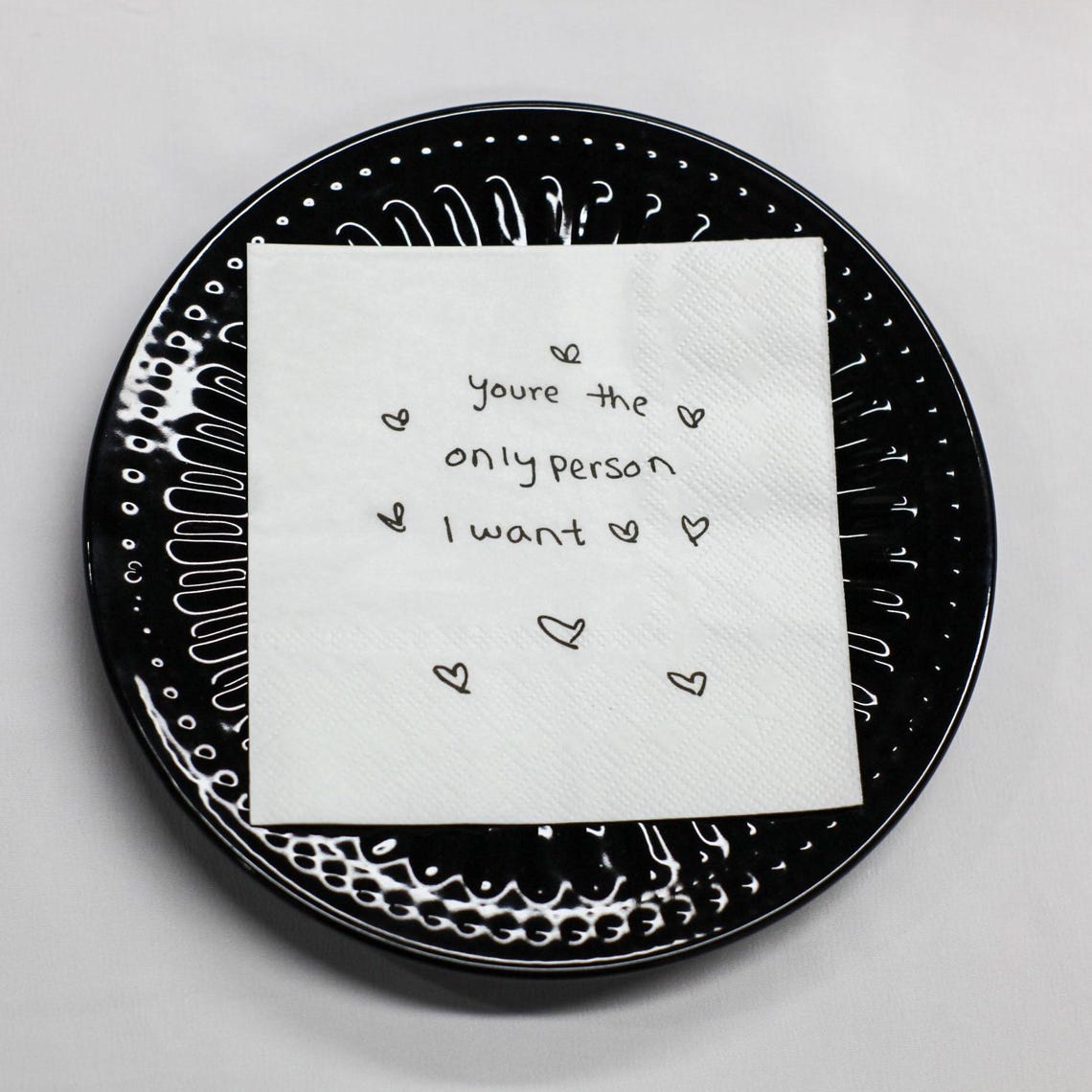 Custom Love Note Handwriting Napkins,custom Love Note Paper Napkins ...