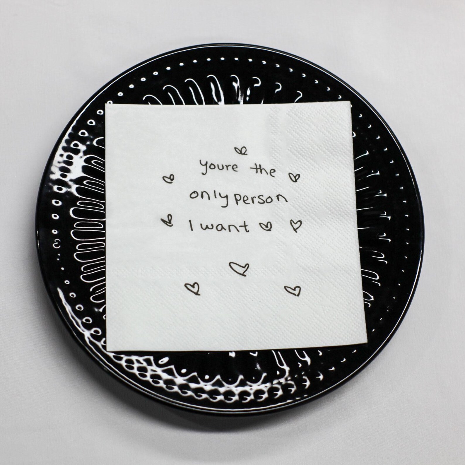 Custom Love Note Handwriting Napkins,custom Love Note Paper Napkins ...