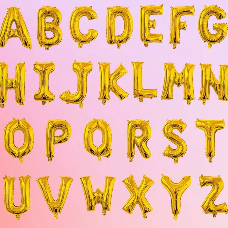 Alphabet Balloons - Etsy