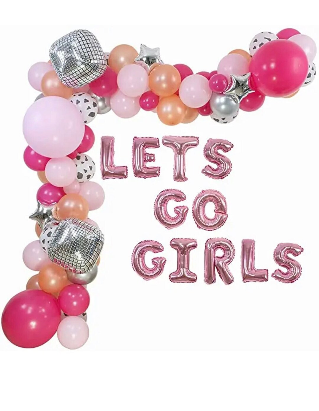 116pc Complete Kit Western Disco Cowgirl Bachelorette Balloon Arch Kit ...