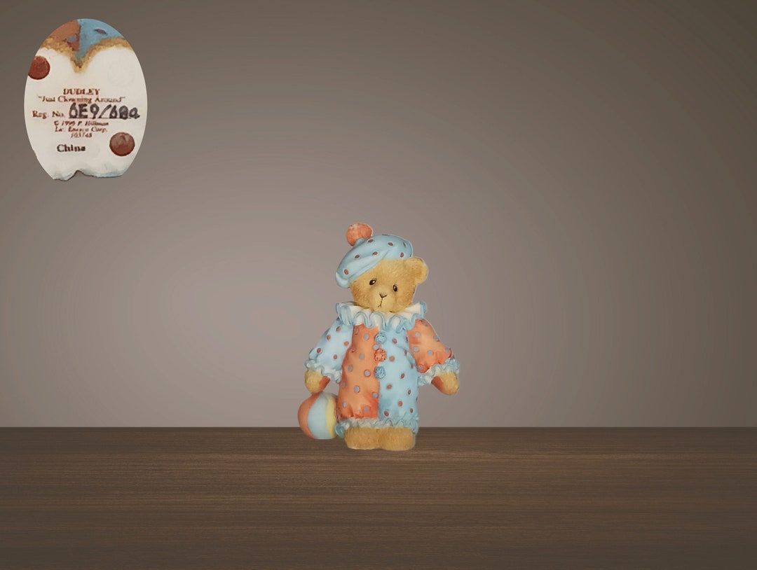 Cherished Teddies Dudley Just Clowning Around Clown Teddy Bear Figurine Priscilla Hillman