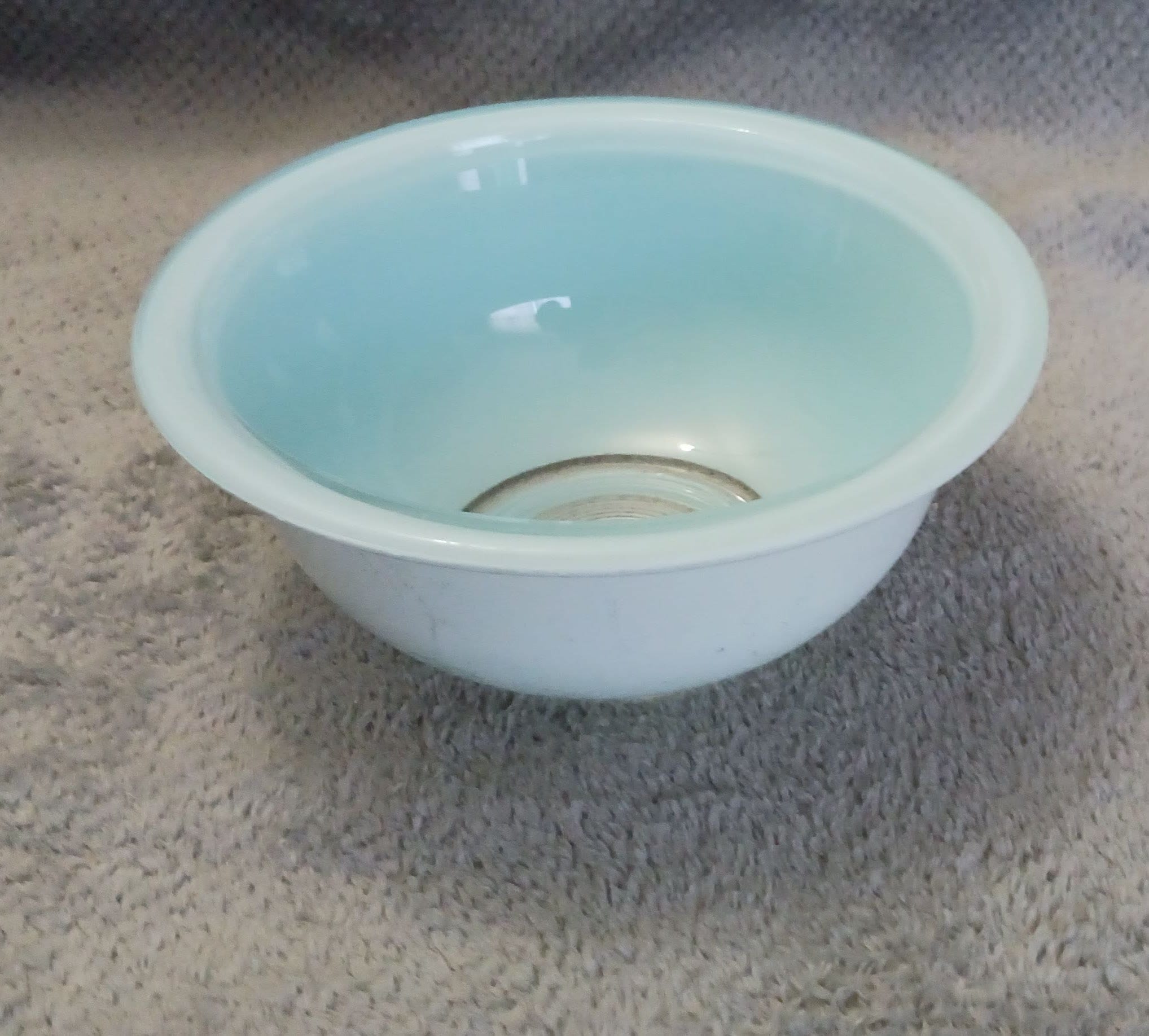 Blue Pyrex Bowl, Light Blue and White Pyrex Bowl, Small Blue Pyrex ...