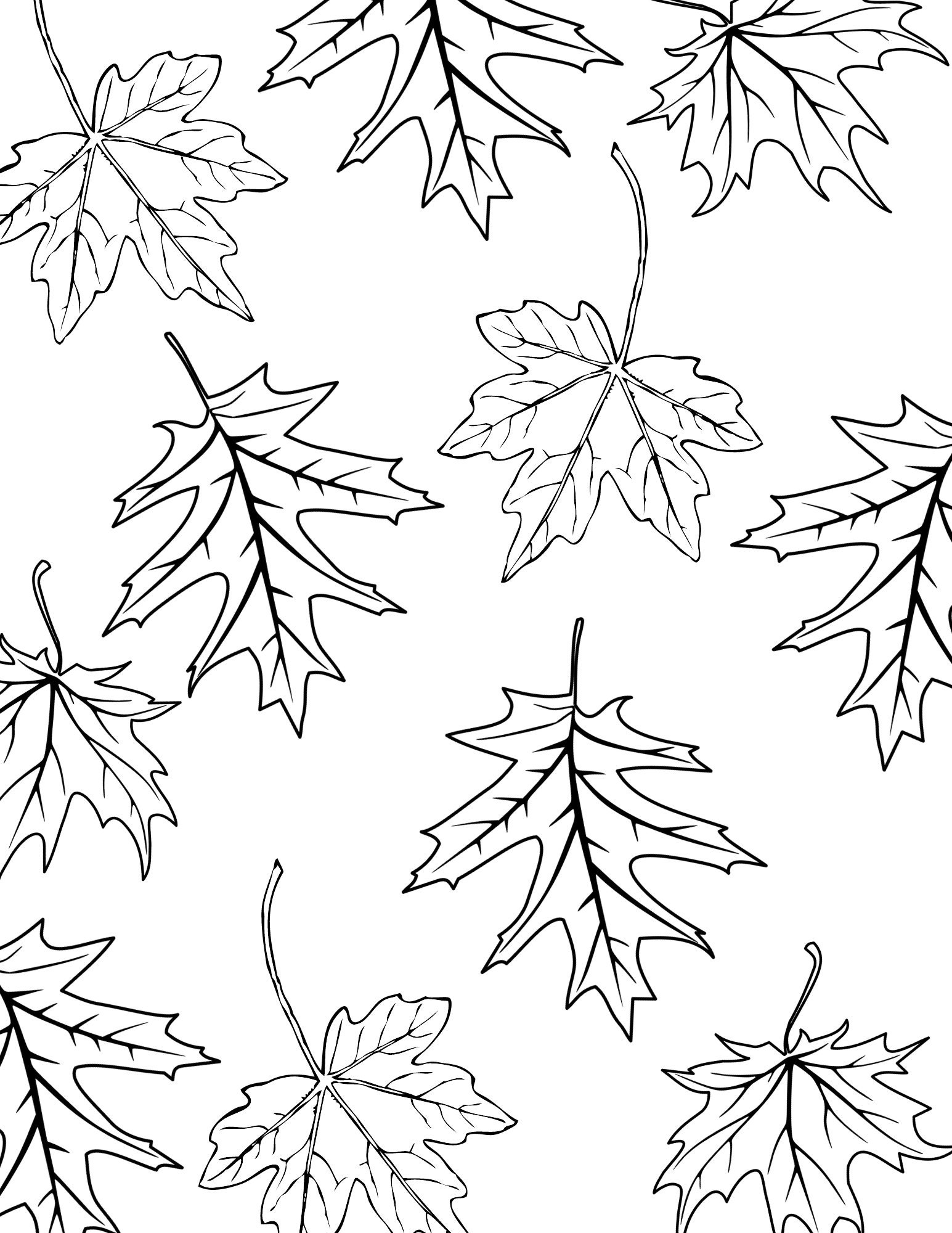 10 Autumn Coloring Pages, Fall Coloring Pages, Colouring Pdf, 10 ...