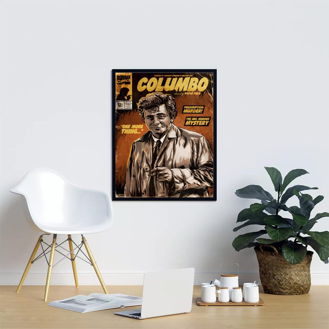Columbo TV Print Movie Poster Film Print Wall Art TV Show Print, Home ...