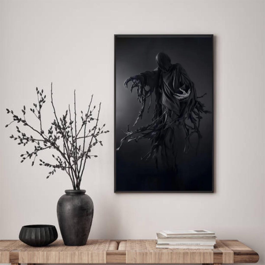 Dementor Poster Wall Art Dark Wizard Wall Decor Soul Predator Poster ...