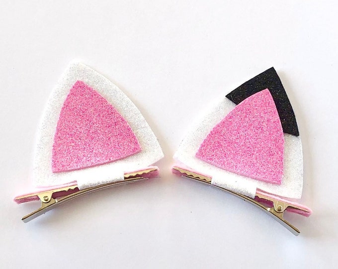 Pandy Paws Hair Clip Set Gabby's Dollhouse Pandy Cat Ears Bow Set ...