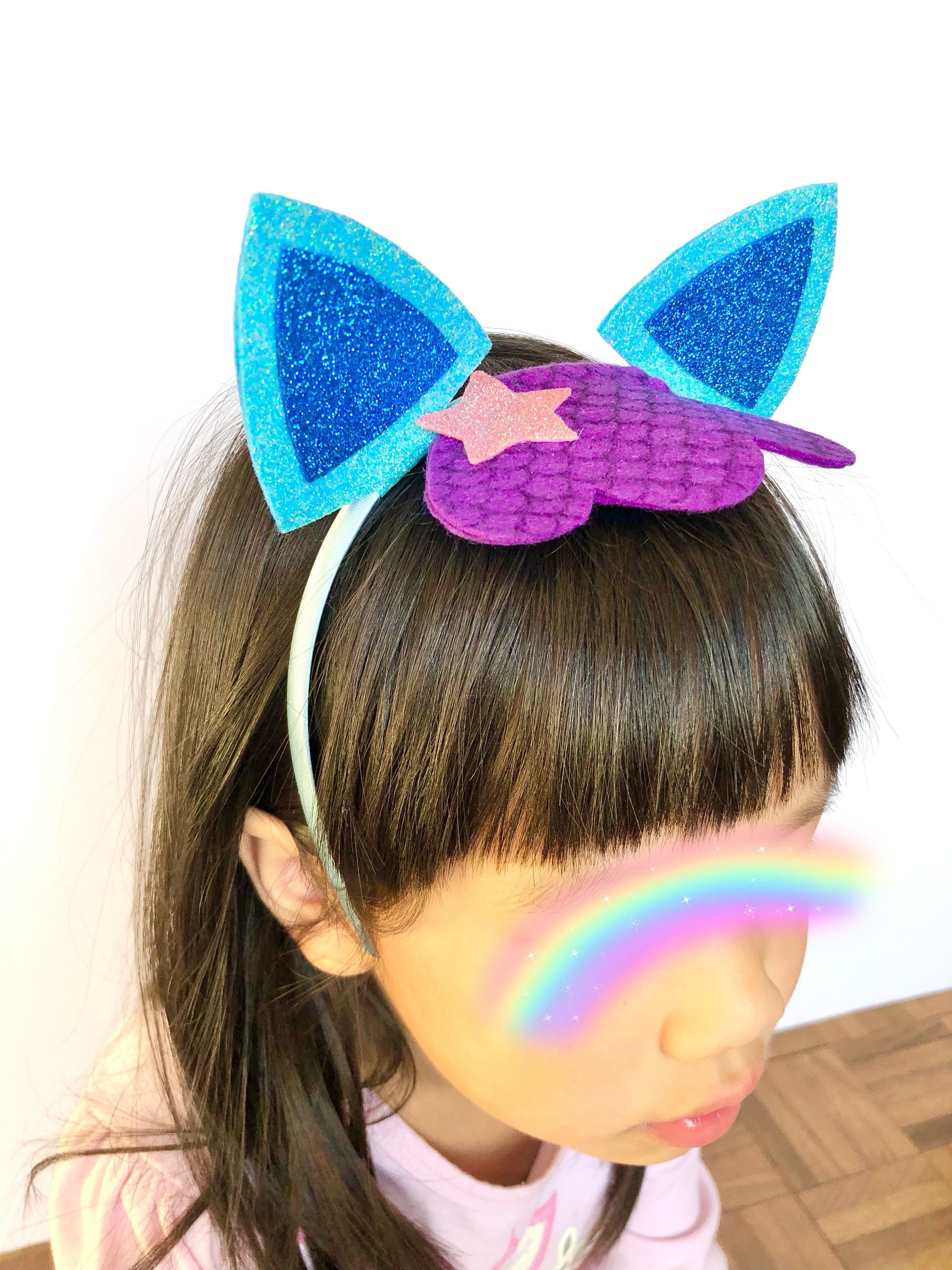 Mercat Headband I Gabby's Dollhouse Inspired Mermaid Cat Hair Bow ...