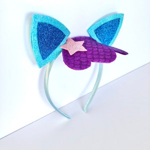 Mercat Headband I Gabby's Dollhouse Inspired Mermaid Cat Hair Bow ...