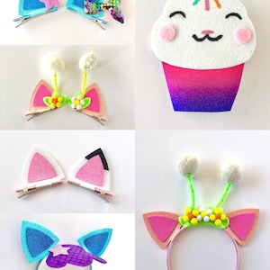 Mercat Headband I Gabby's Dollhouse Inspired Mermaid Cat Hair Bow ...