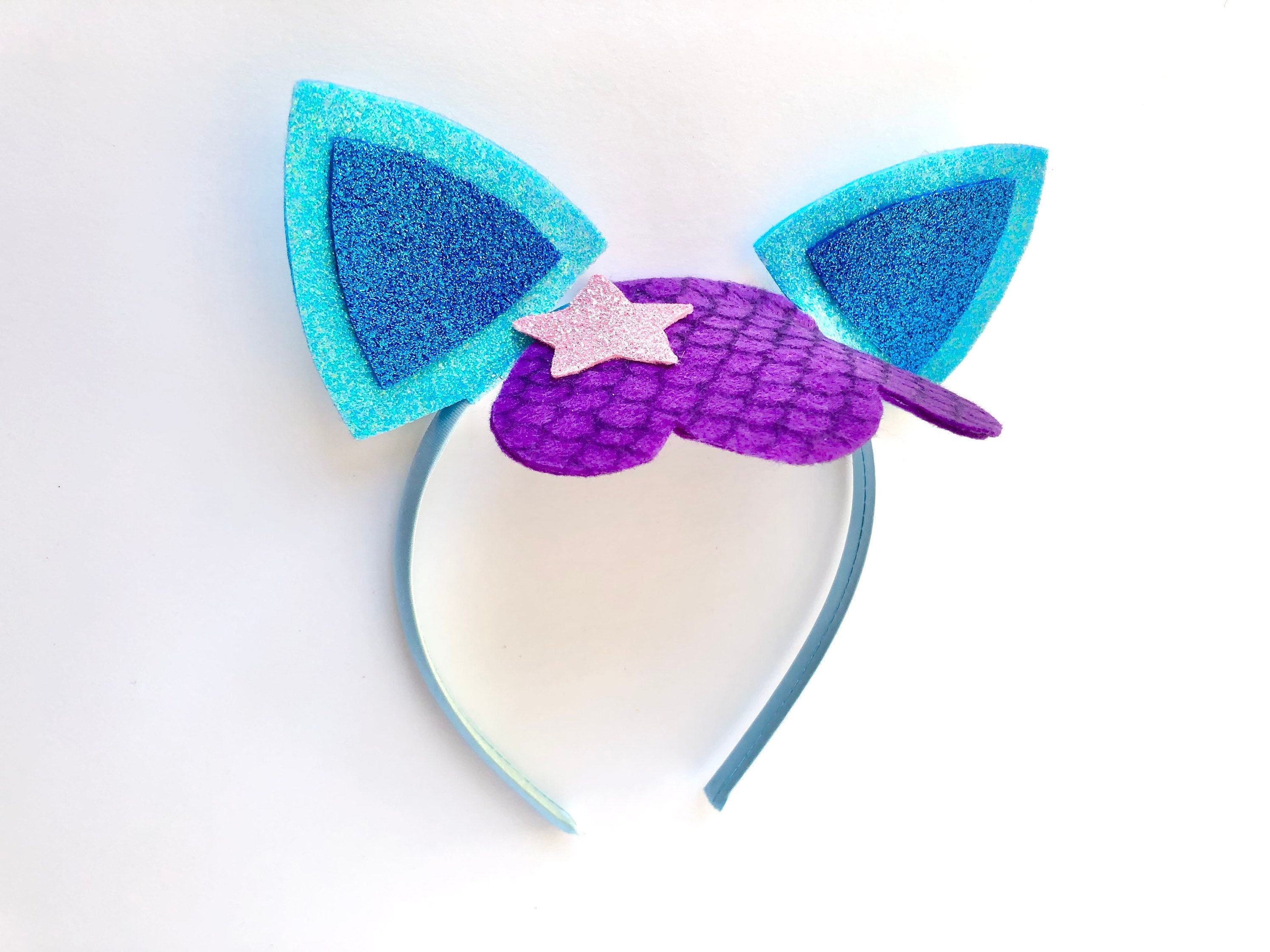 Mercat Headband I Gabby's Dollhouse Inspired Mermaid Cat Hair Bow ...