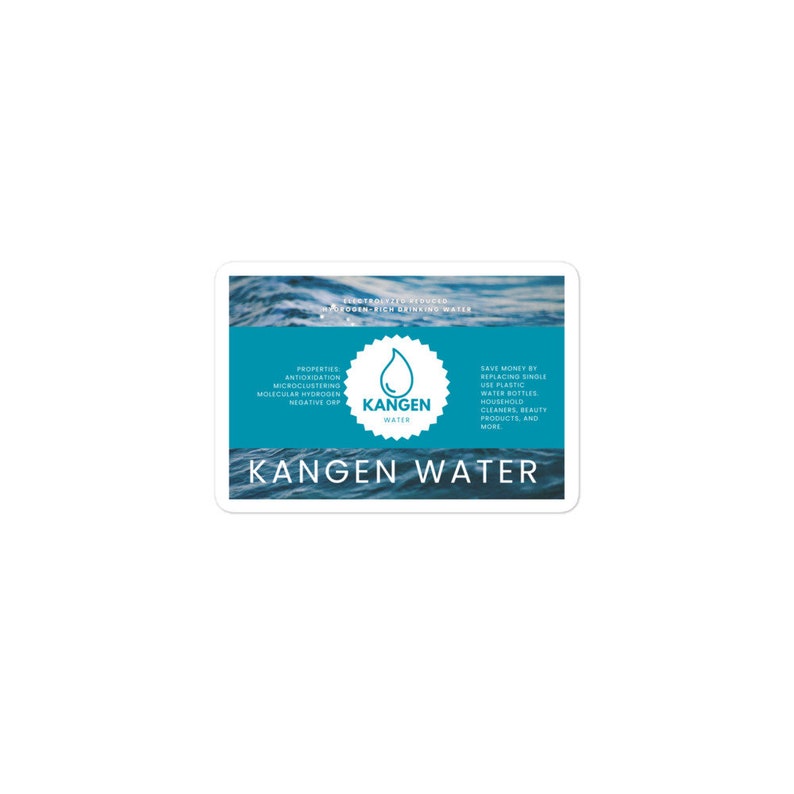 Kangen Water Label Sticker, Kangen Water Sticker, Enagic Sticker ...